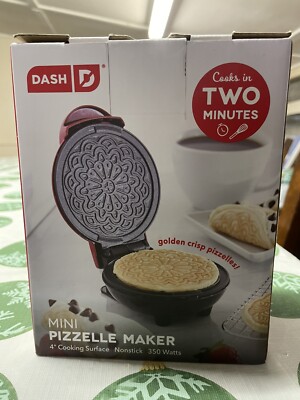 Dash Mini Pizzelle Maker - Brand New - Recipe booklet included | eBay