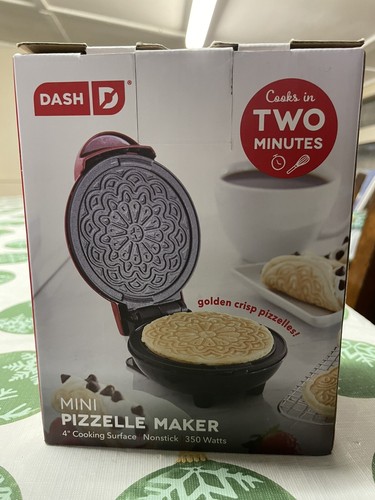 Dash Mini Pizzelle Maker - Brand New - Recipe booklet included | eBay