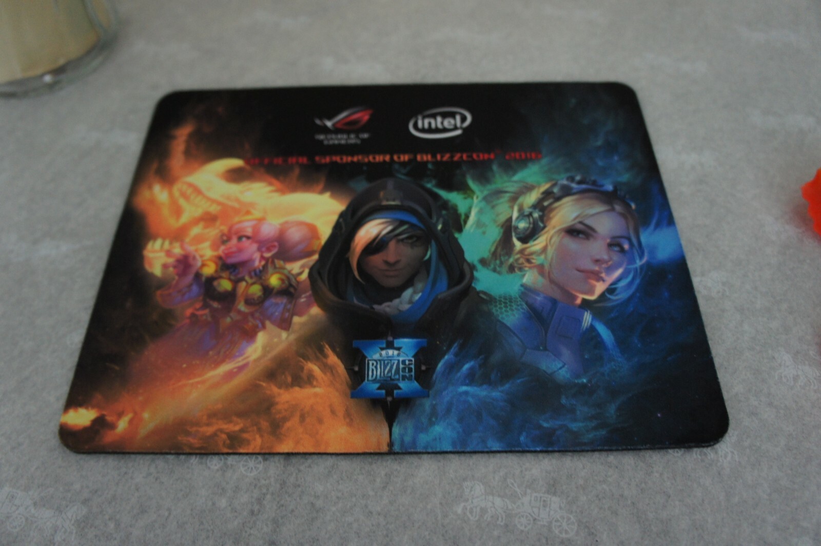 NEW Intel Mouse Pad Republic of Gamers Official sponsor of Blizzcon ...