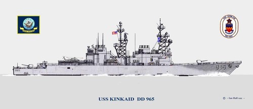 USS Kinkaid DD-965 Ship Print US Navy | eBay