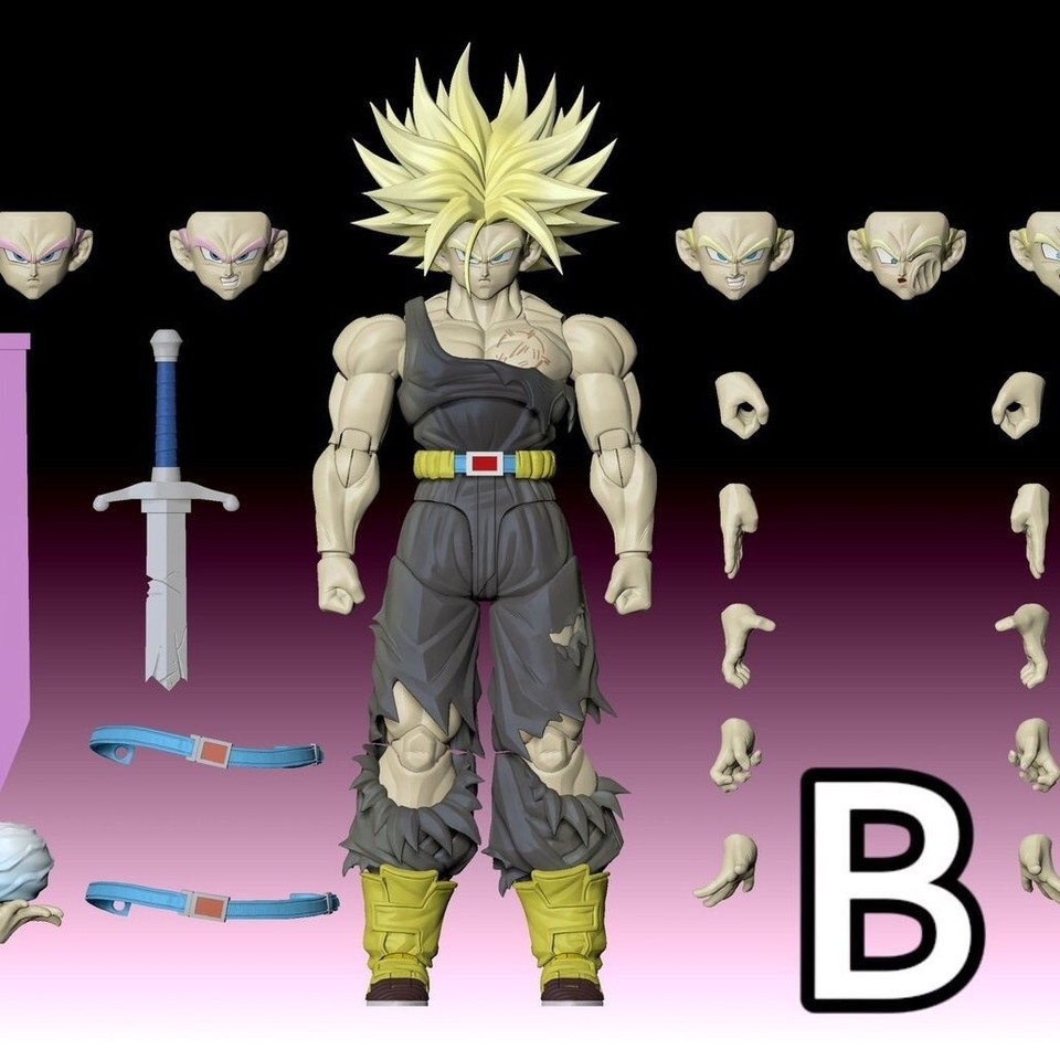 tonsen toy 06b dragonball shf trunks shf figure | eBay