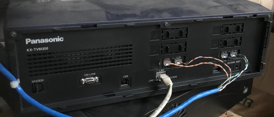Panasonic KX-TVM200 Voicemail System TVM 200 Voice Mail With Ac Adaptor ...