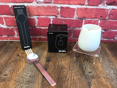 New In Box RARE - MOMA Stainless Steel RAMEN FORK / SPORK & White TEA ...