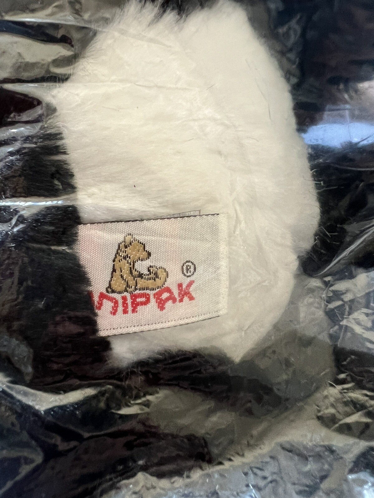 Unipak Designs LARGE BLACK & WHITE CAT W/ RED CAPE 16" Plush STUFFED ...