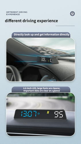 Car Code Meter Altimeter Head Up Display Digital GPS Speedometer Plug ...