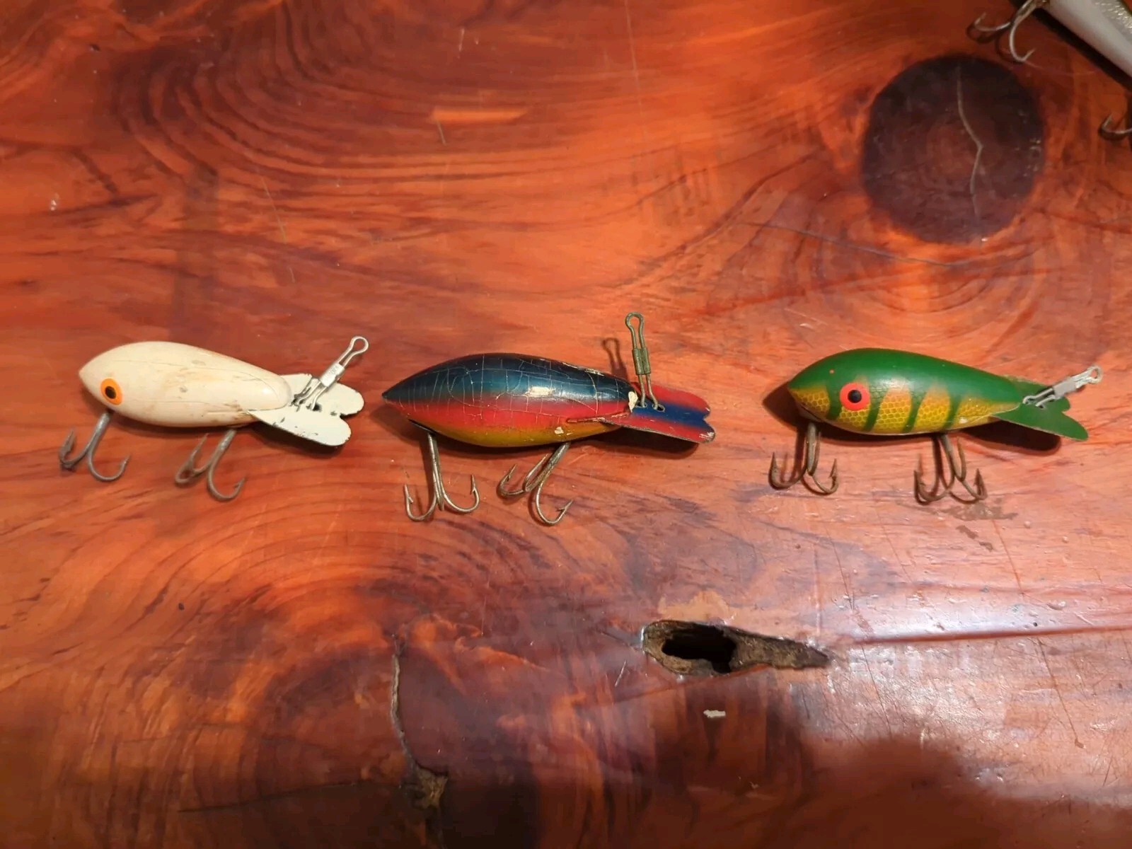 Bomber Fishing Lure Lot Of 3 Wooden Vintage | eBay