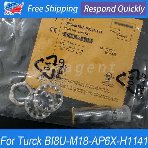 New10-30VDC 8mm Inductive Proximity Switch Sensor For Turck BI8U-M18 ...
