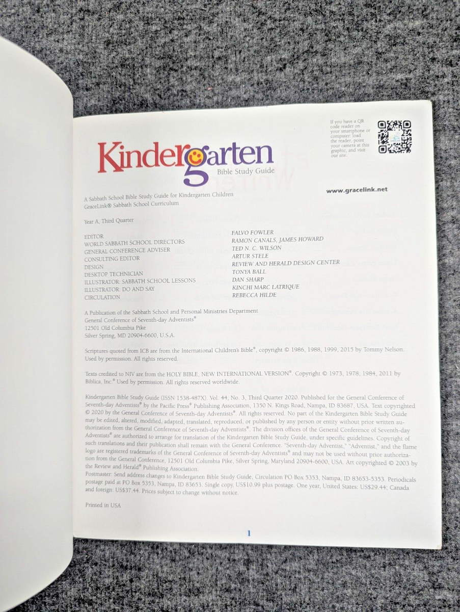 Gracelink Kindergarten Kindergarten Year A Quarter 4 Episode 4: “Now