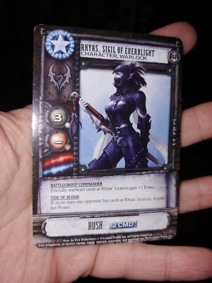 Warmachine High Command Game Day Promo Card - Rhyas, Sigil of ...