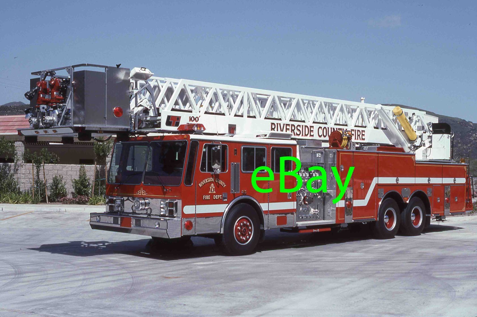 Fire Engine Photo Riverside Unique KME LTI Platform Truck Apparatus ...