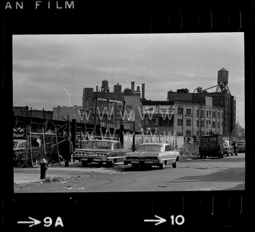 '70 West Side Warehouse EL Train Railway Manhattan NYC Old 35mm Photo ...
