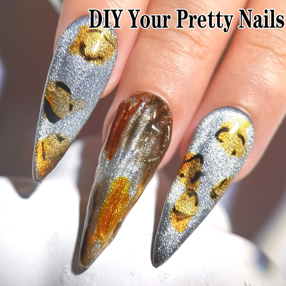 Jelly Gel Nail Polish Kit - Tortoise Shell Nails, Translucent Colors ...