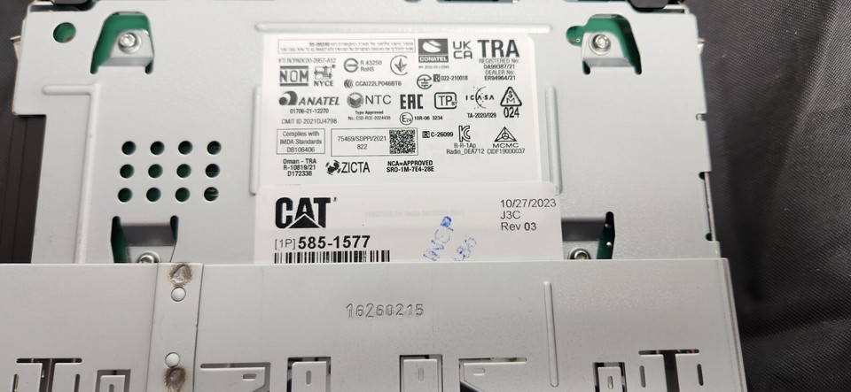 APTIV CATERPILLAR CAT DEA700 Radio With AM/FM/BLUETOOTH/USB HD 12V -NEW ...