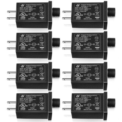 8 Pcs Replacement Yard Inflatable Adapter Power Supply Adaptor 12Vdc 1 ...