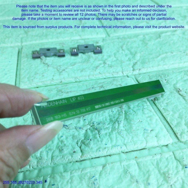 HEIDENHAIN LIP 403, Encoder GLASS some BROKEN (MISSING SENSOR) as ...