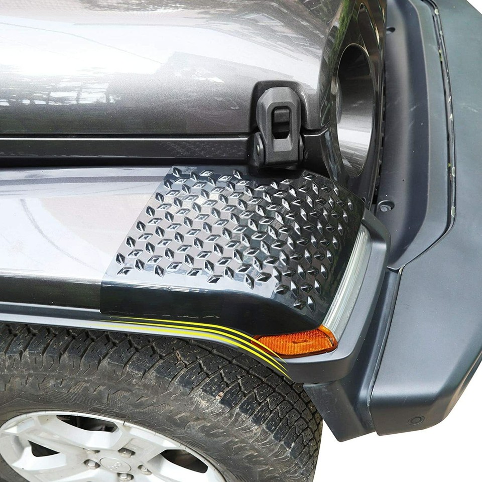 Exterior Front Fender Flare Wheel Guard Cover Trim For Jeep Wrangler JL ...