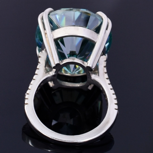 20 Ct Blue Treated Diamond Ring Great Shine & Luster VVS1 Certified ...