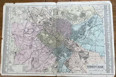 Pre-1900 - Plan Of Birmingham