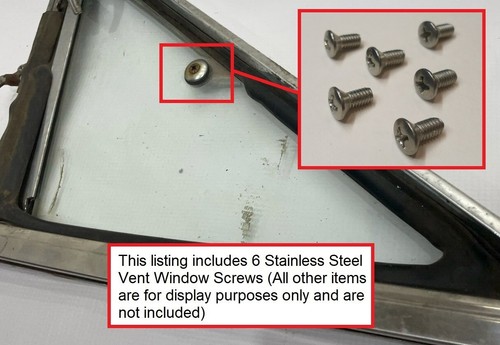 6 VENT WINDOW SCREWS! FIT 72-93 RAM PICKUP RAMCHARGER 60's-70 MOPAR VAN ...