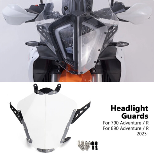 For 790 890 ADV R Motorcycle Front Headlight Guard Protector Cover Kit ...