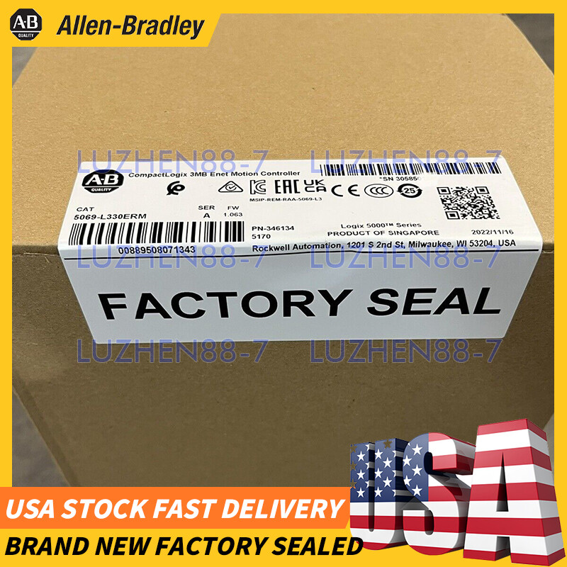 New Allen-Bradley 5069-L330ERM /A CompactLogix 3MB Controller ...