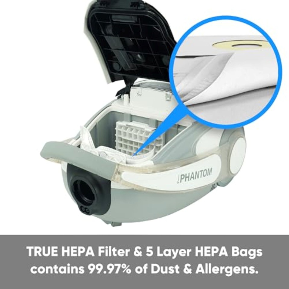 DEMO Prolux Phantom Canister Vacuum Cleaner with Wessel Werk EBK250 ...