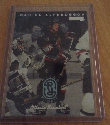 95-96 1995-96 DONRUSS DANIEL ALFREDSSON RATED ROOKIES 10 OTTAWA ...