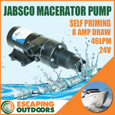24v Jabsco Macerator Pump Sewage Pump 46L/min 3m hd MARINE FISH BOX ...