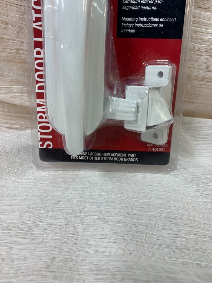 Larson Lift Lever Door Handle White Storm Door Latch #40103 NEW!! | eBay