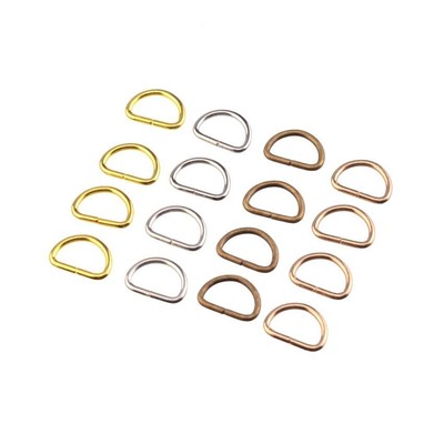Unwelded Metal D Ring Buckle - Leather Bag Connectors Strap Slider ...