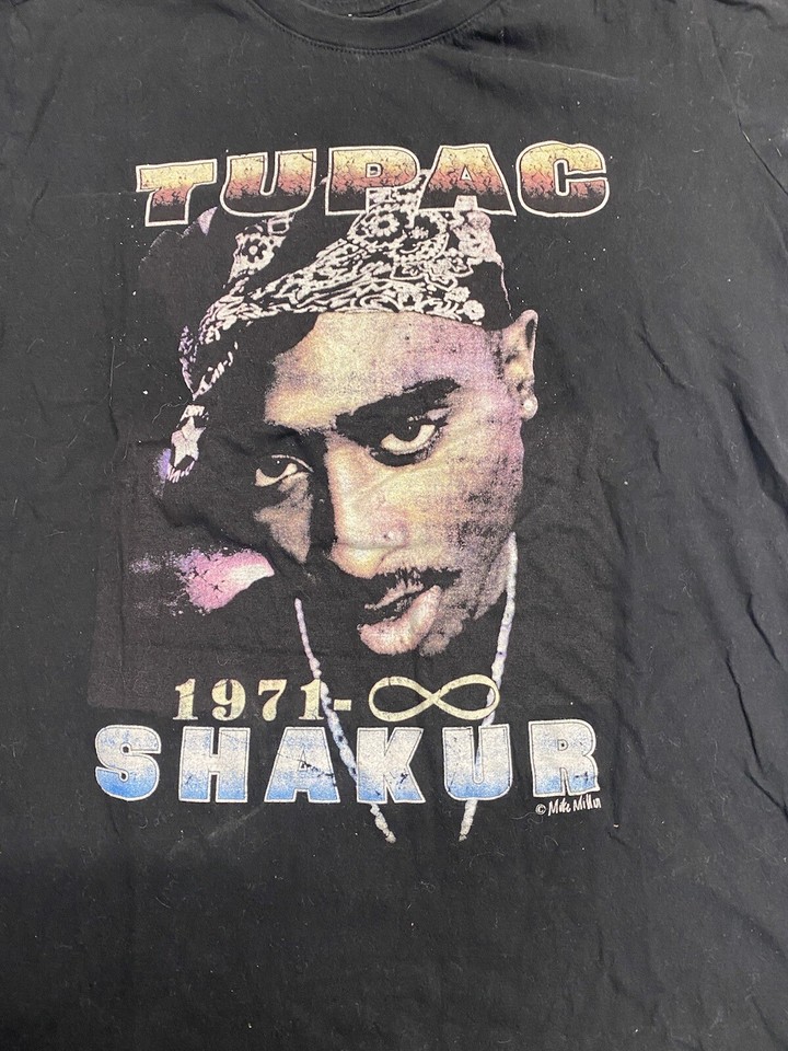 Tupac Shakur 2Pac Rap Rock Tee Graphic T-Shirt Black Women’s Xs 2d | eBay