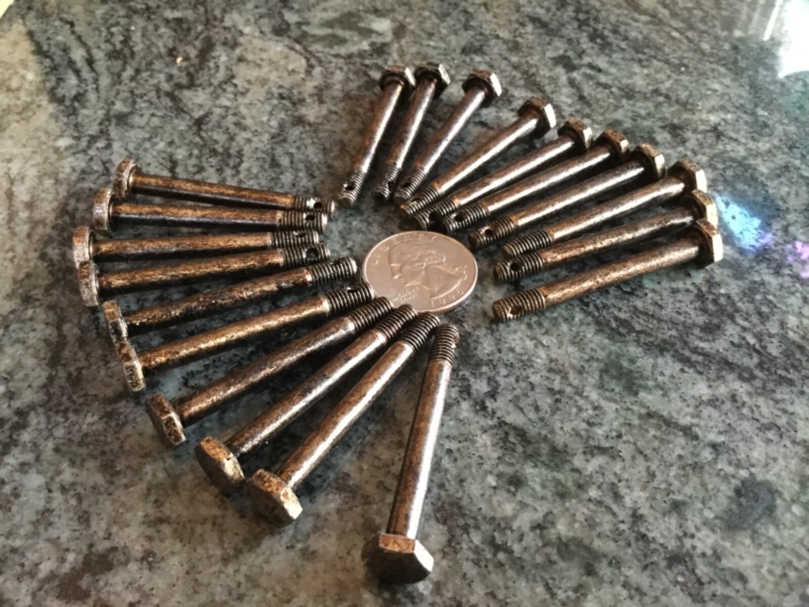 20 pcs 10 32 10-32 AN173 16 bolts x 1.94 aircraft bolt triangle head ...