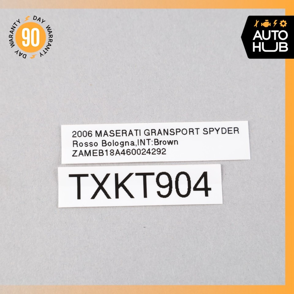 02-07 Maserati GranSport M138 Front Right Seat Control Memory Switch ...