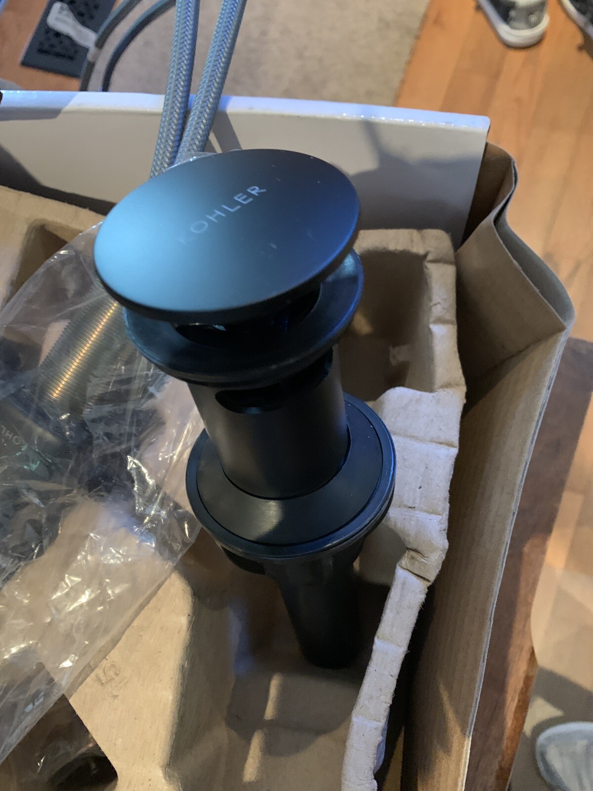 kohler rill single handle bathroom faucet matte black finish | eBay