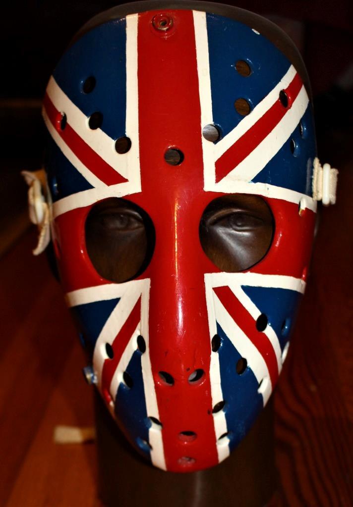Cool Vintage 1970s Painted Fiberglass Hockey Goalie Mask Union Jack ...