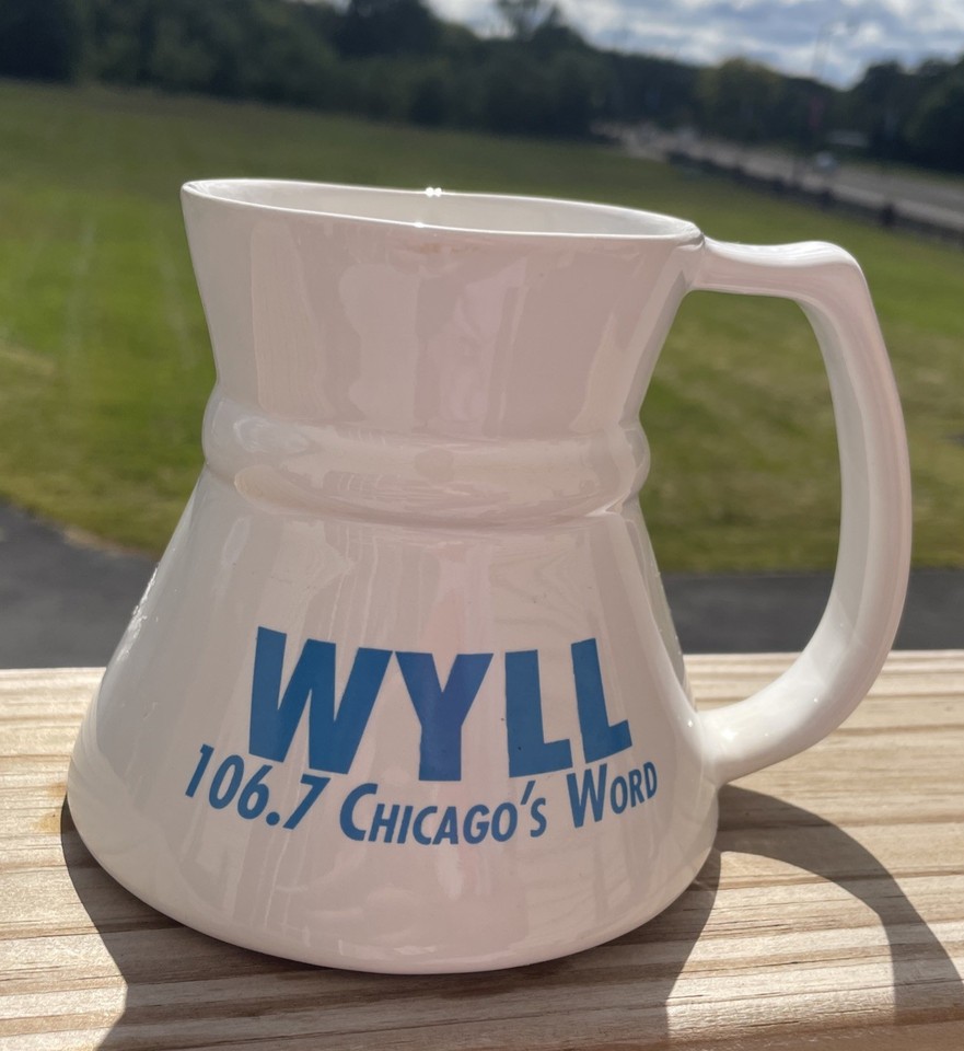 Vintage WYLL 106.7 Chicago’s Word Radio Station Vintage Coffee Mug VERY ...