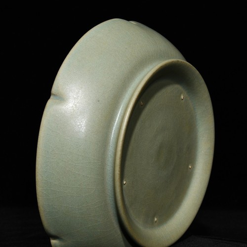 7.59" Old Chinese Ruyao Eight Diagrams porcelain writing-brush washer ...