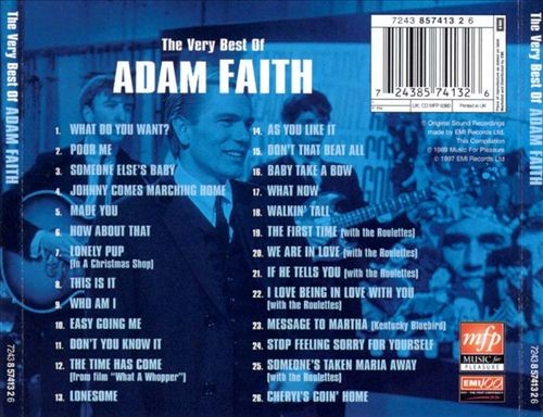 ADAM FAITH - THE VERY BEST OF ADAM FAITH NEW CD 724385741326| eBay