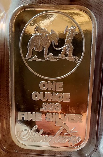 SILVERTOWNE 1 OZ SILVER BAR .999 FINE SILVER BULLION GORGEOUS BAR ...