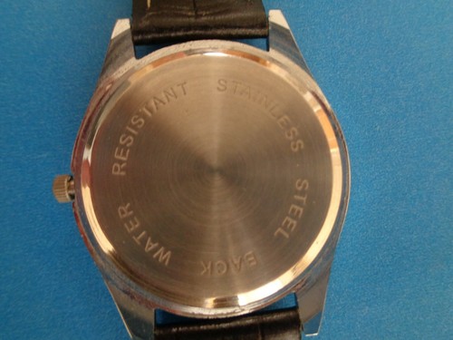 Mens K COLLEITEN Analog Watch White Face W/Black Numbers 2 Piece Strap ...