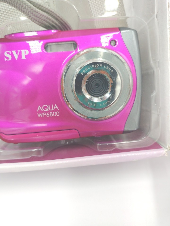 SVP Aqua WP6800 Underwater Waterproof Pink Digital Camera FOR PARTS ...