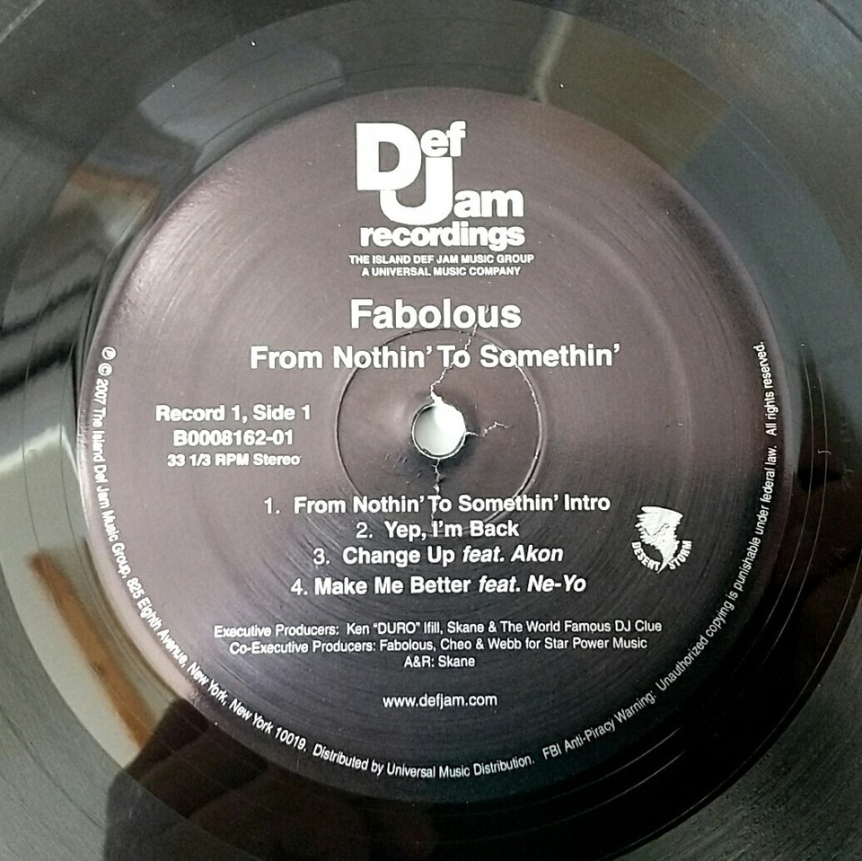 (LP) Fabolous – From Nothin' To Somethin' , B0008162-01, EX, Album ...