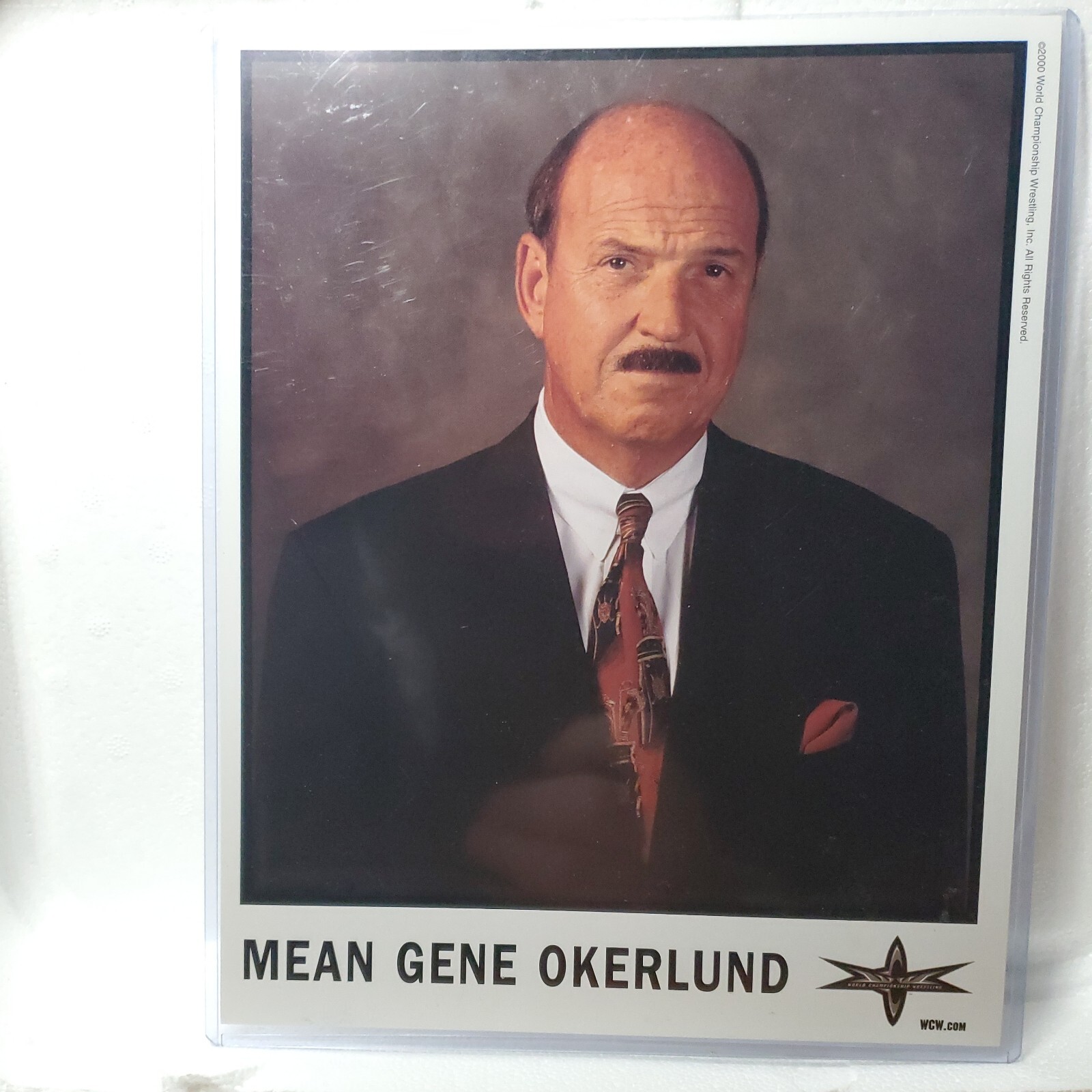 WCW Mean Gene Okerlund officially licensed Promo, WWE, WWF | eBay