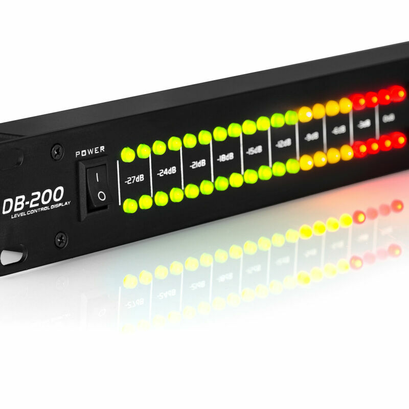 LED Dual Analog Stereo Sound Level Meter Music Spectrum Audio Dot ...