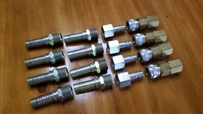 4 sets FOSTER Heavy Duty Quick Disconnect, Connector, Couplings w/Barb ...