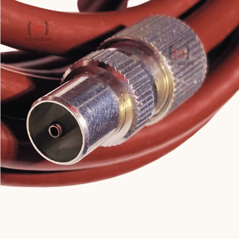 Aerial Cable Connector Set - 2 Female & 2 Male TV Aerial Connectors ...