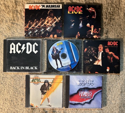 AC/DC CD Lot of 6 CDs - See Picture for Titles - Also Worn Back In ...