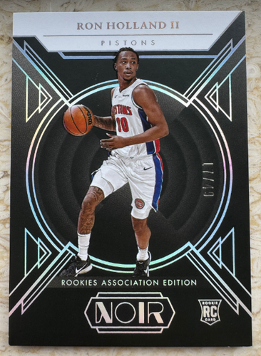 Ron Holland II 2024-25 Panini Noir 17/49 Rookies Association Edition RC ...