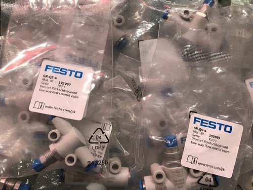 1pc new For Festo GR-QS-4 193967 One Way Flow Control Valve GRQS4 | eBay