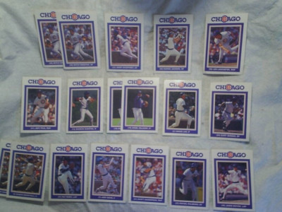 18-1988 CHICAGO CUBS HOT DOG DAVID BERG BASEBALL CARD LOT,Rafael ...